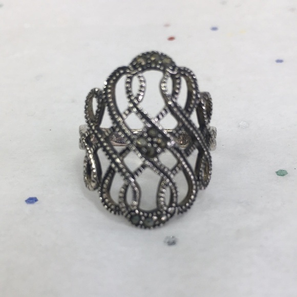 Marsala | Jewelry | Marsala Cw Sterling Silver Marcasite Elegant Swirls ...